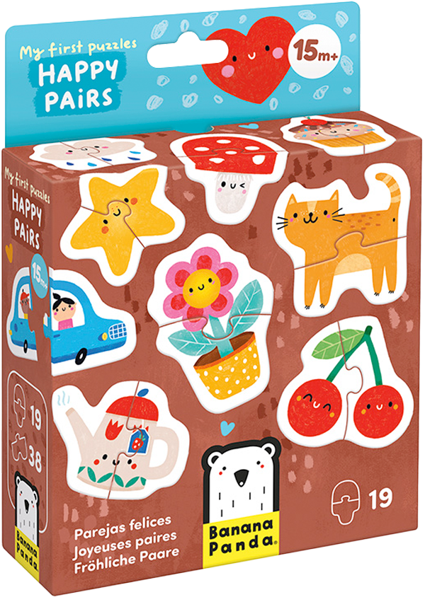 My First Puzzle Happy Pairs (38 piezas, 19 puzzles) 15M+ – Contrapunto