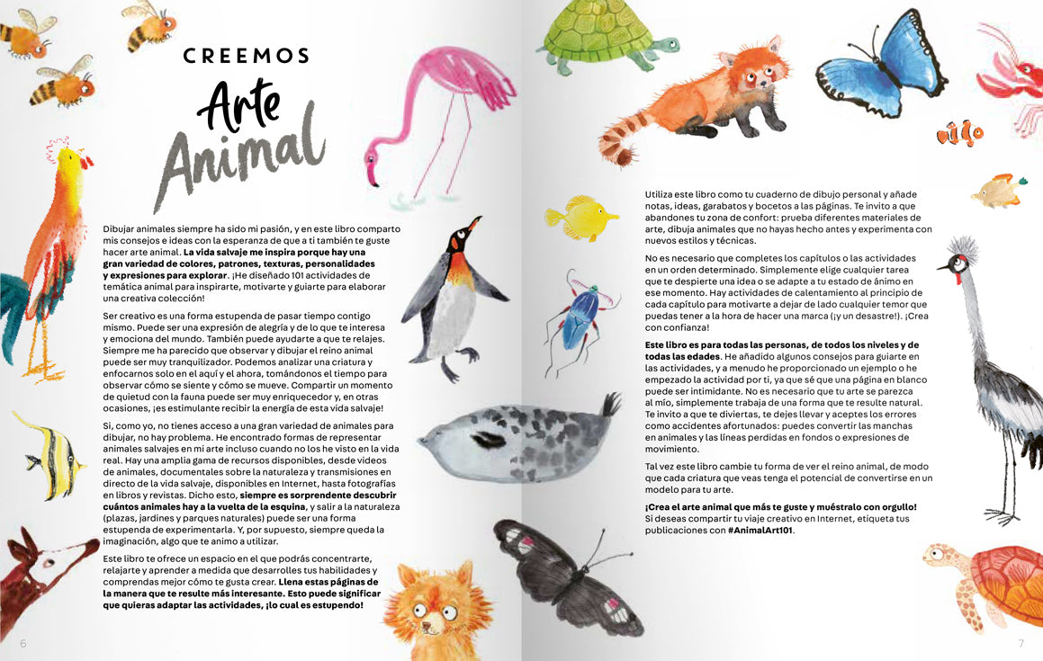 Arte animal. 101 actividades creativas para inspirarte – Contrapunto